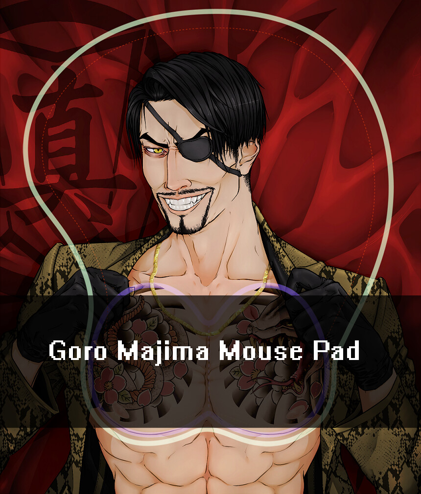 ArtStation - Yakuza - Majima & Kiryu Mouse pads