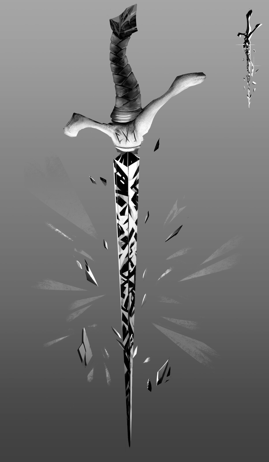 Gabrielle Speace - Bone Stiletto - TTRPG Prop Design