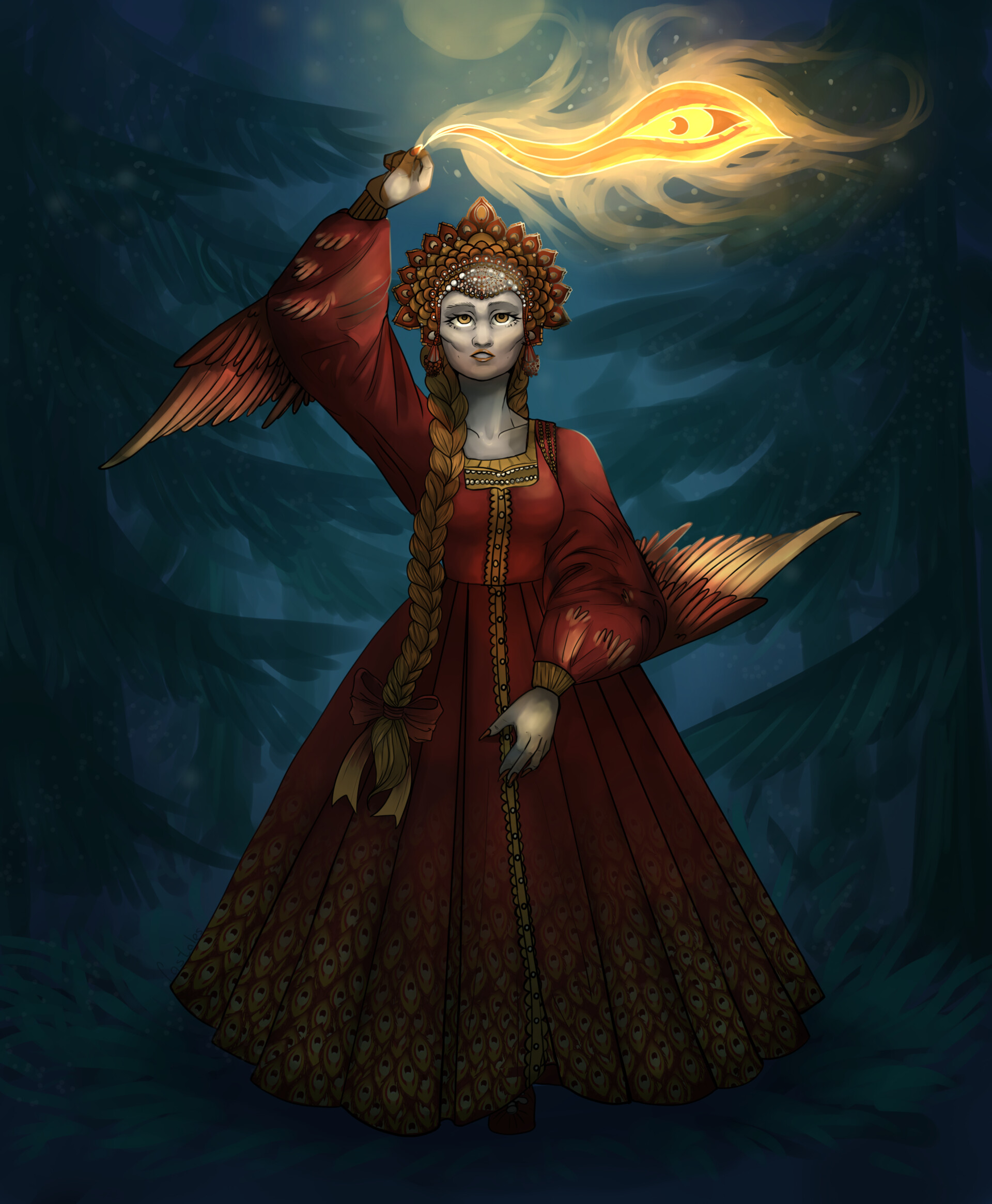 Firebird Mythical Art