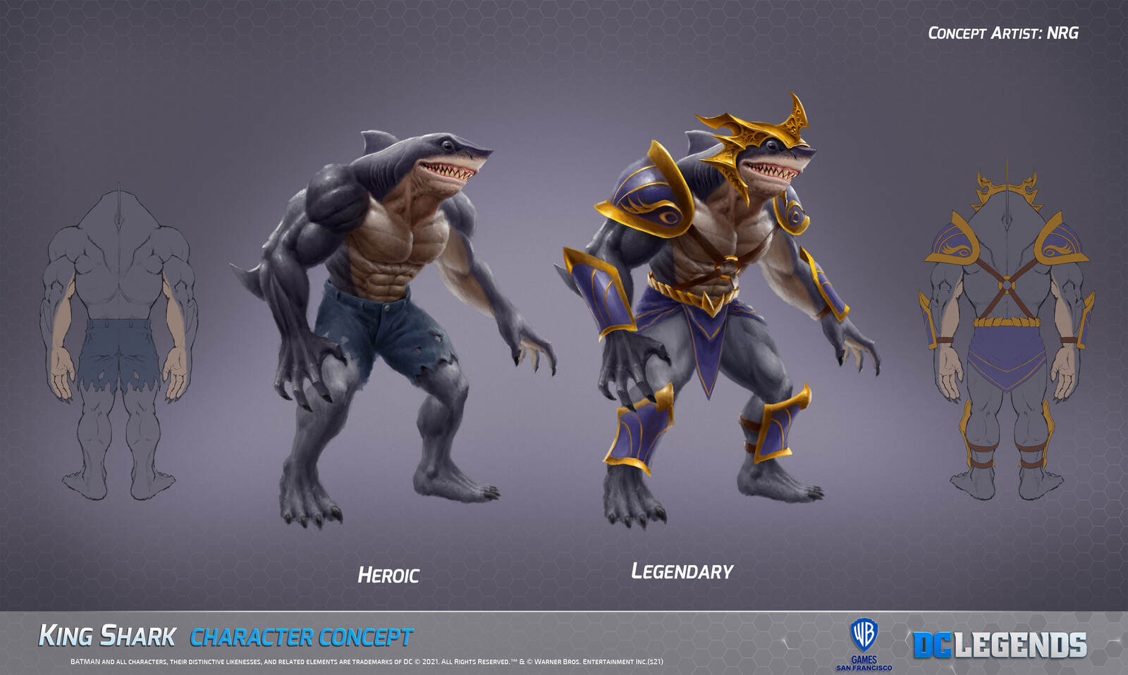 The NRG - DC Legends King Shark concept art by NRG