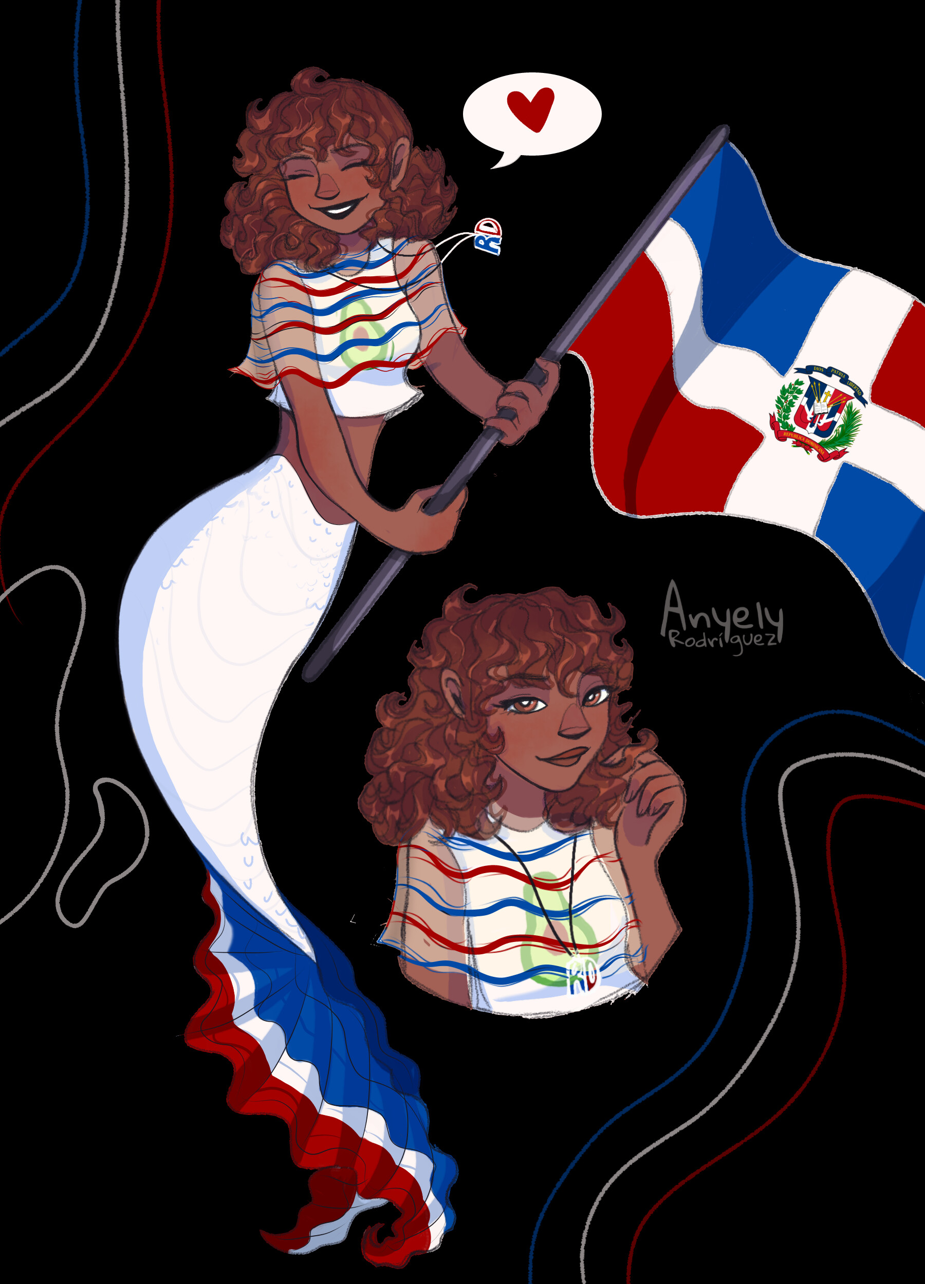 ArtStation - Dominican mermaid 🇩🇴 ️