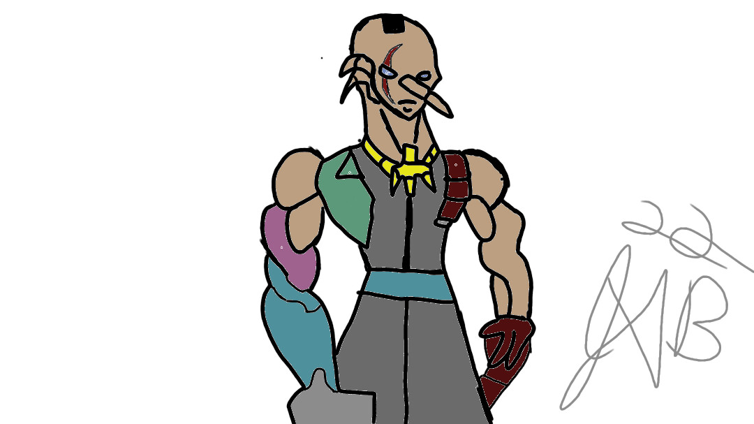 ArtStation - alien I Drew out of basic shapes