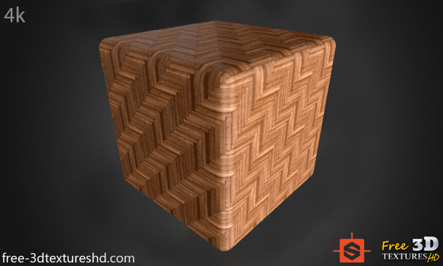 PBR Textures Free Download - Wood Floor Parquet Herringbone Seamless 3D ...