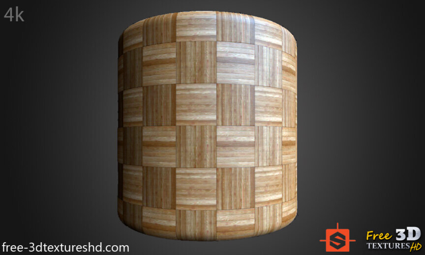 PBR Textures Free Download - Wood Floor basket Parquet Seamless 3D Texture PBR Material High ...
