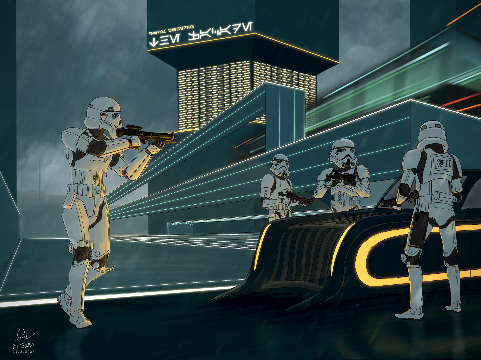 ArtStation - A Group of Stormtroopers Patrolling (Fan Art)