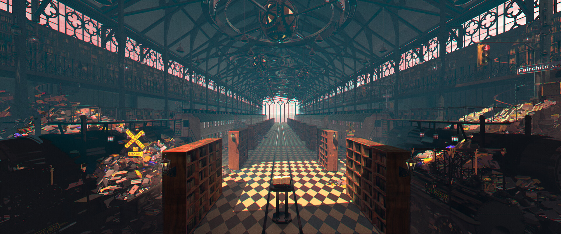 ArtStation - Trains and Libraries