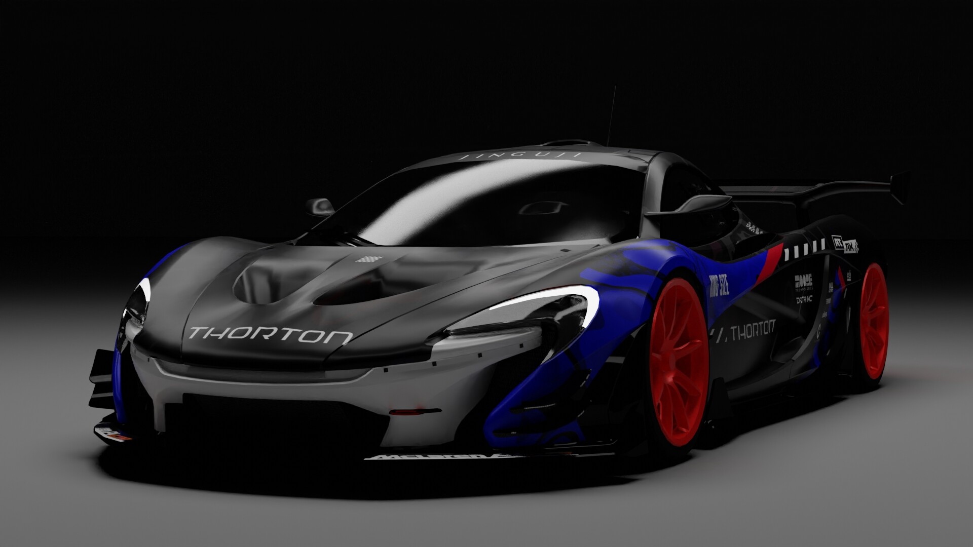 ArtStation - McLaren P1 GTR Cyberpunk 2077 Thorton livery