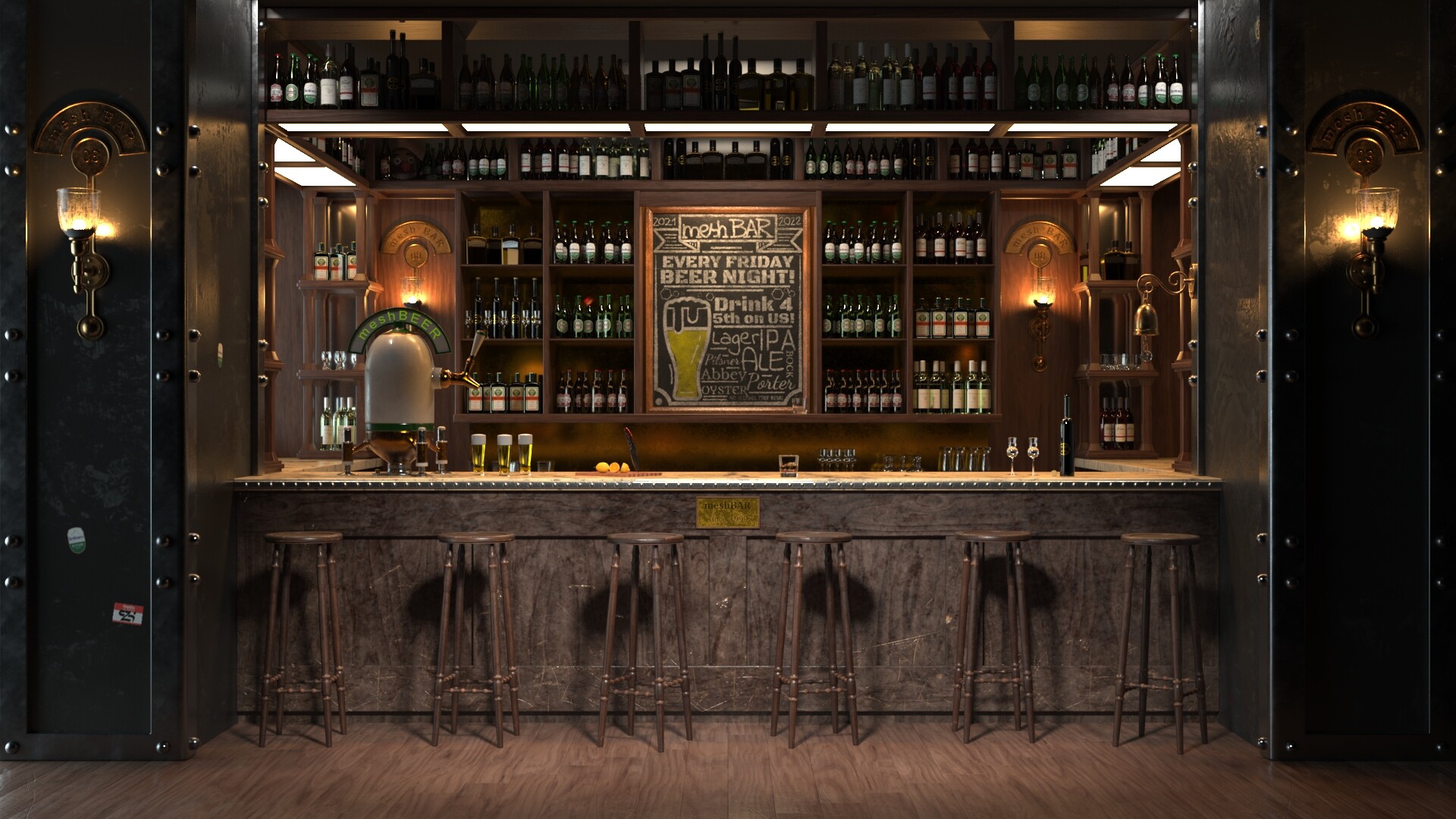 ArtStation - Bar Scene