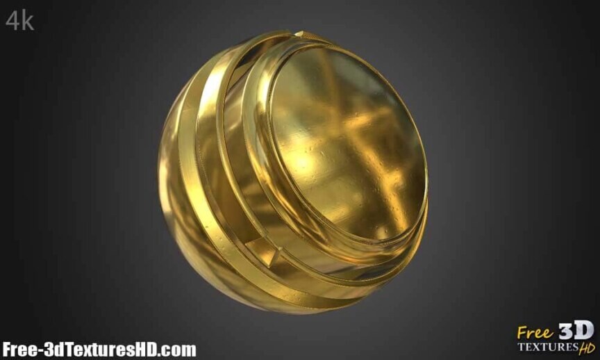 3D textures PBR free - Shiny Gold 3d Texture PBR Material Seamless High ...