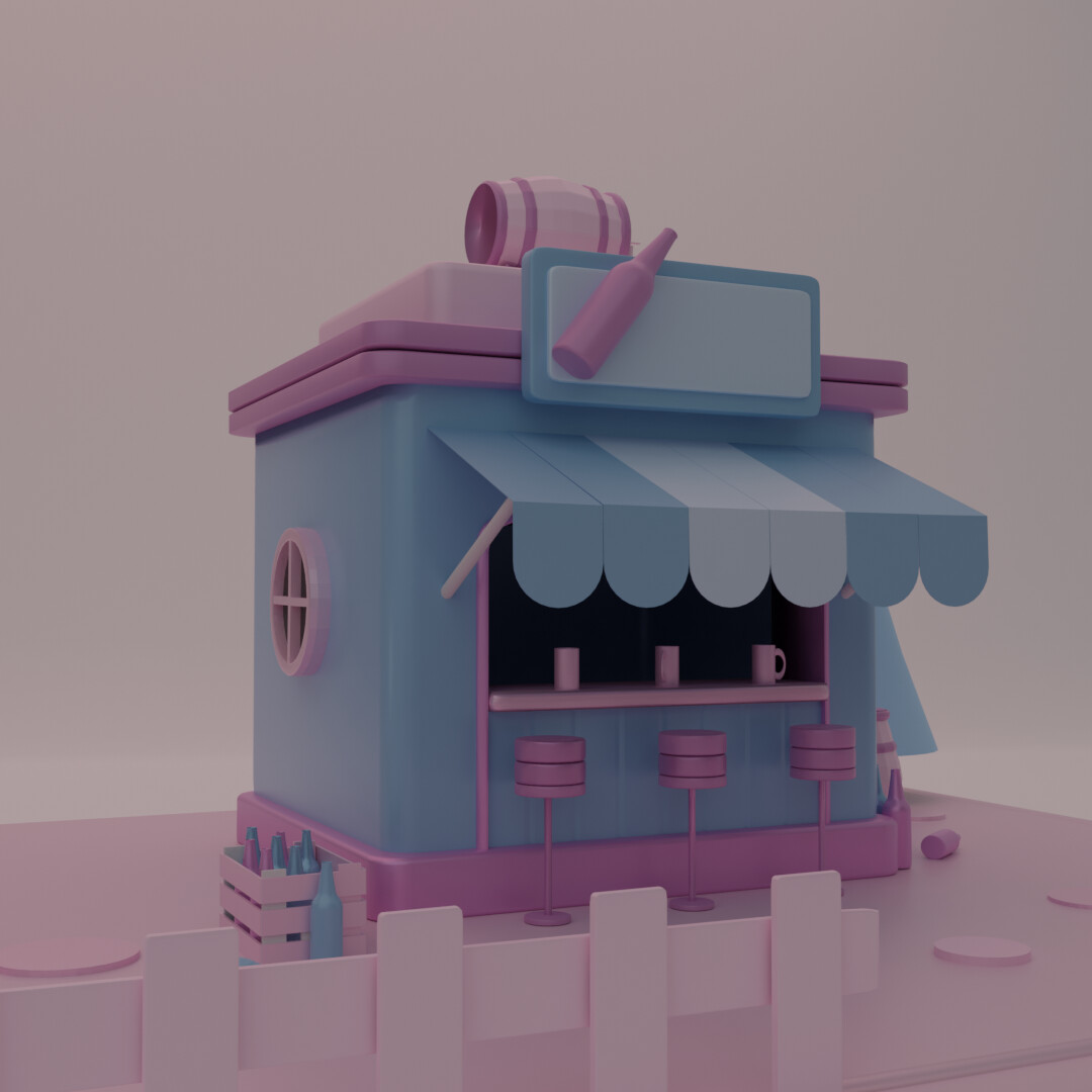 ArtStation - 3D Isometric Shop