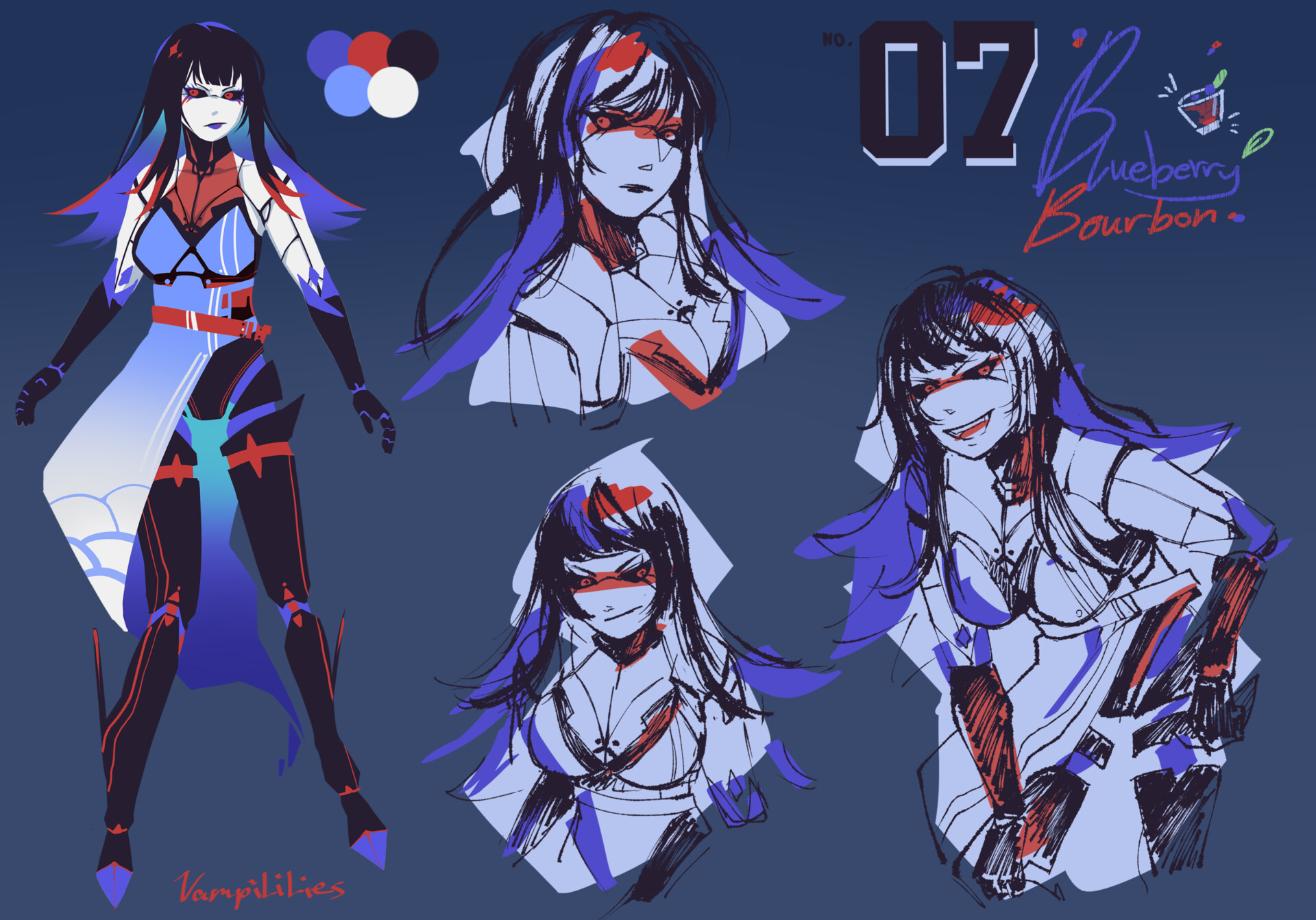 ArtStation - Blueberry Bourbon Concept