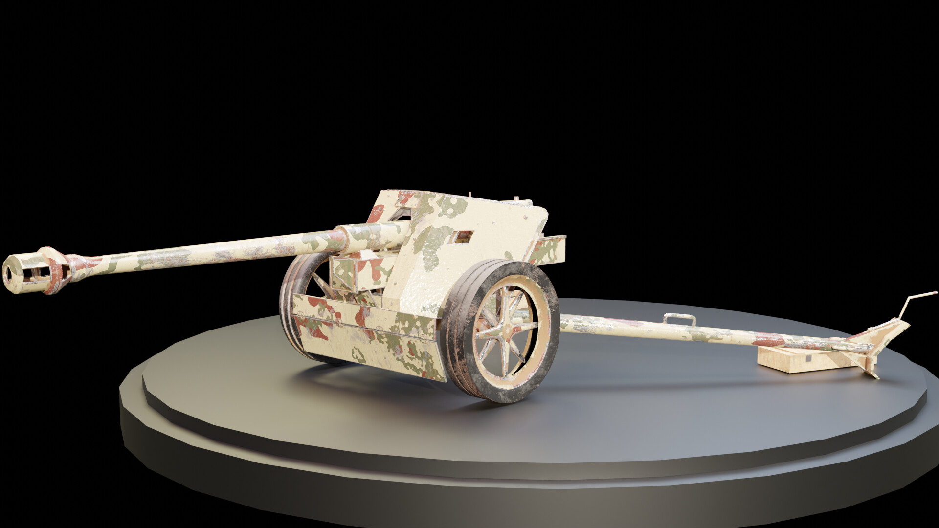 ArtStation - 7.5 cm Panzerabwehrkanone 40 (Pak40)