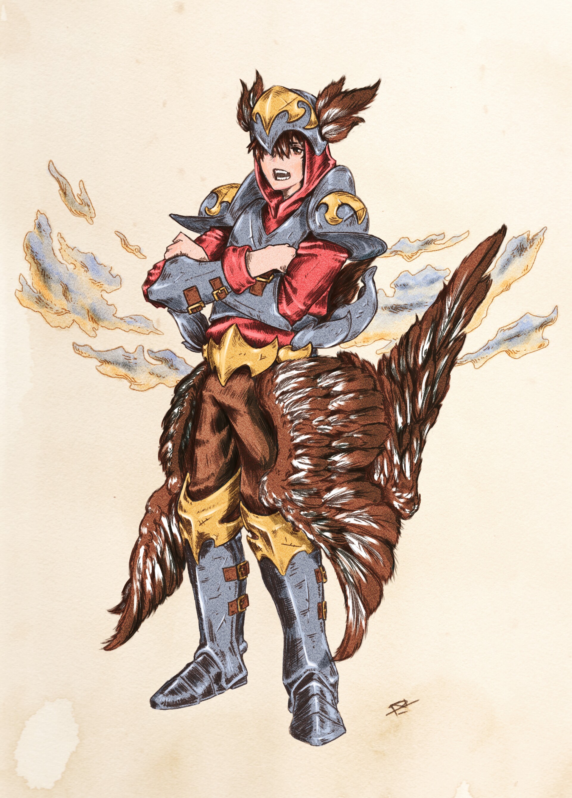 ArtStation - Chevalier faucon