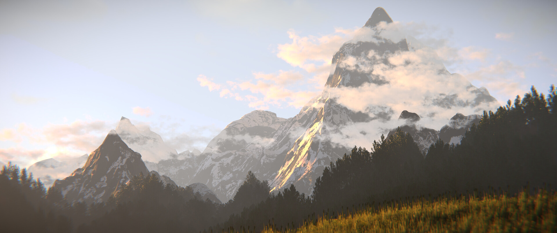 ArtStation - Mount Evening