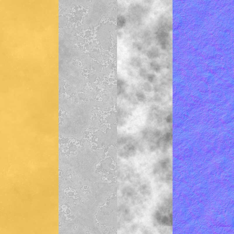 PBR Textures Free Download - Gold Raw seamless 3D Texture PBR material ...