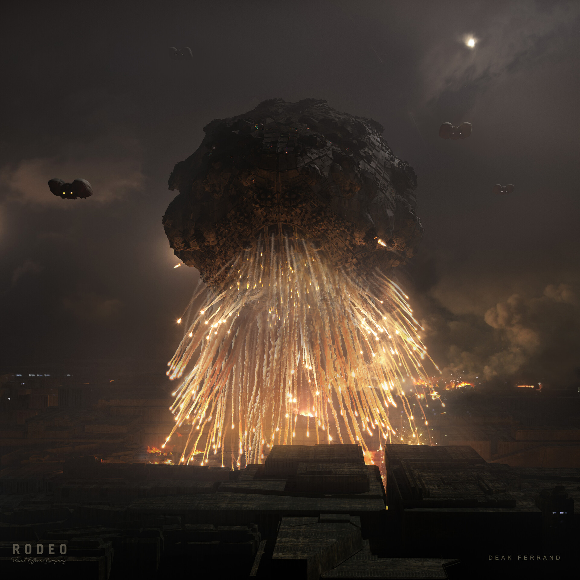 Rodeo FX Art Department - DUNE - Harkonnen Ships