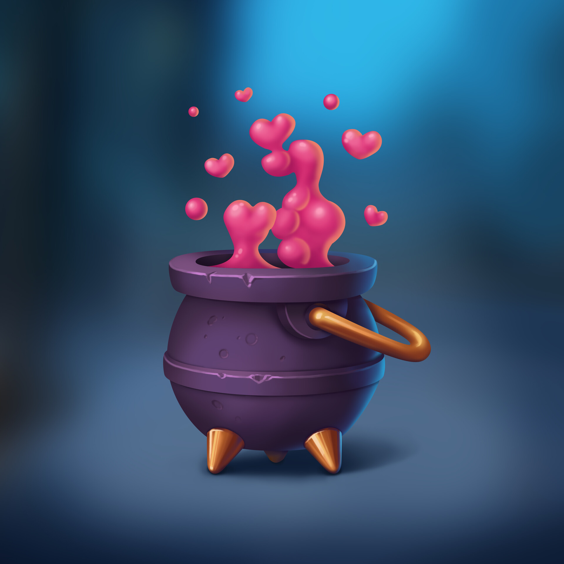 ArtStation - love potion in a pot