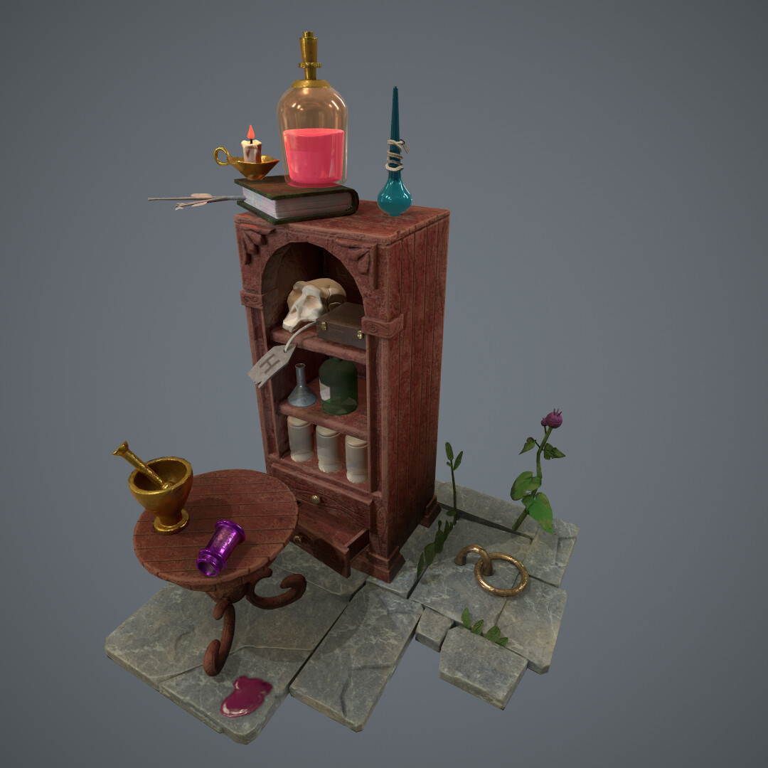 ArtStation - Environment Magic cupboard