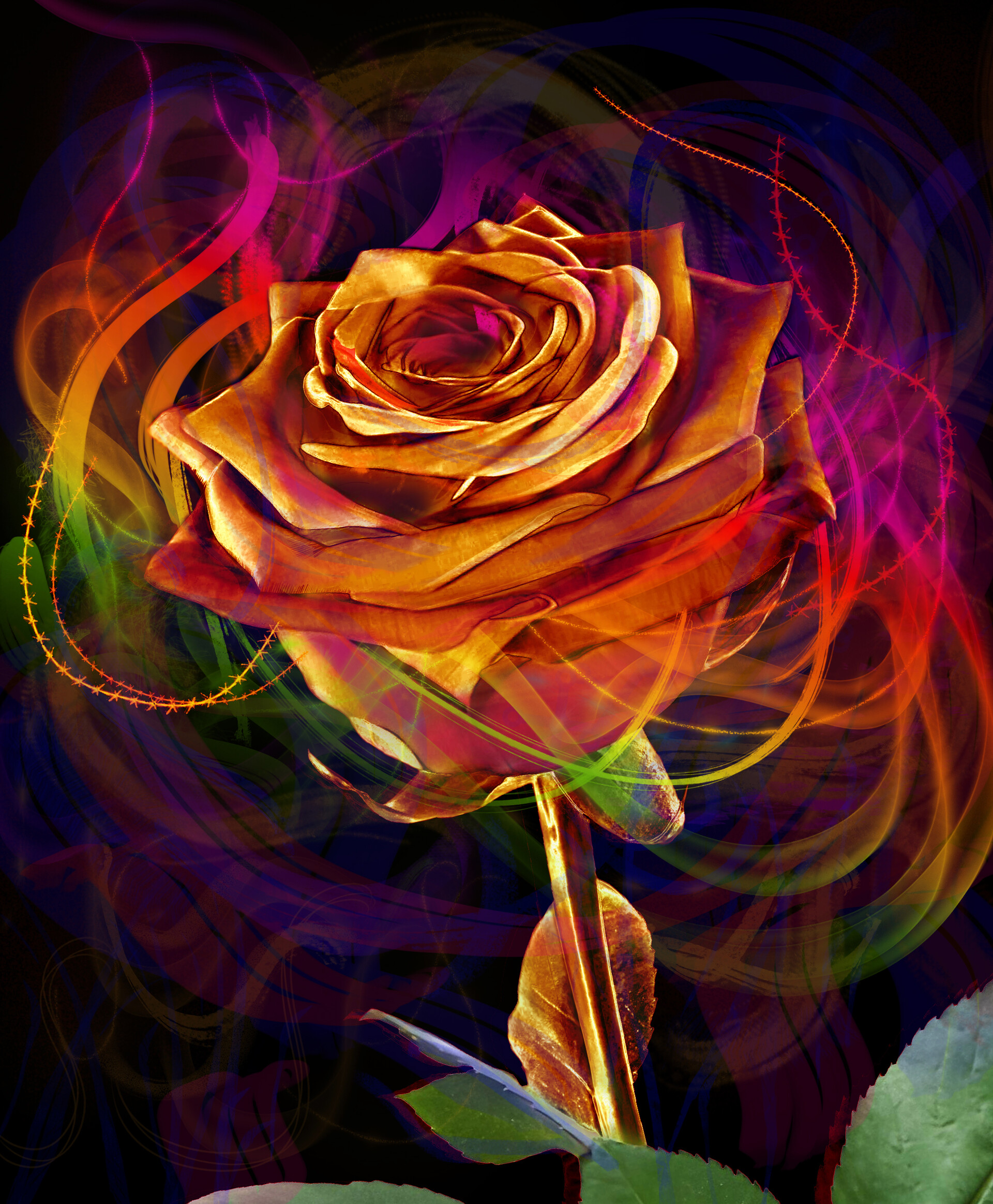 ArtStation - Rose flower