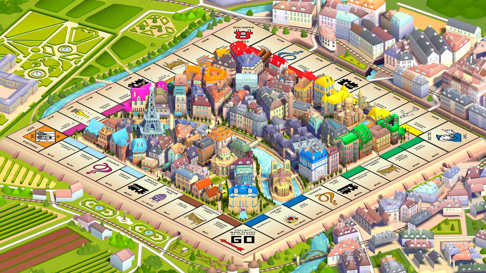 Andre Geuer Castel - Monopoly - Paris, La Belle Epoque