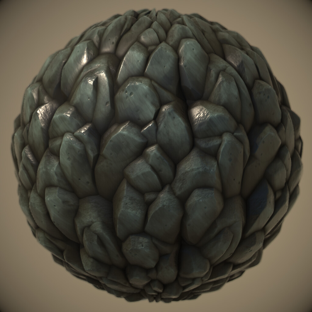 ArtStation - Stylized Rock - Substance Designer