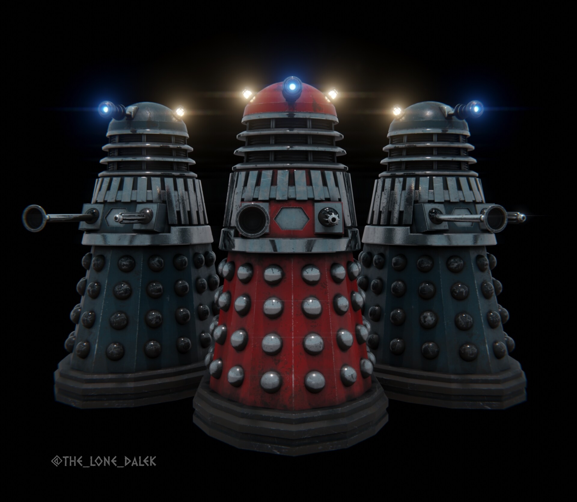 ArtStation - Supreme Dalek with Dalek Drones
