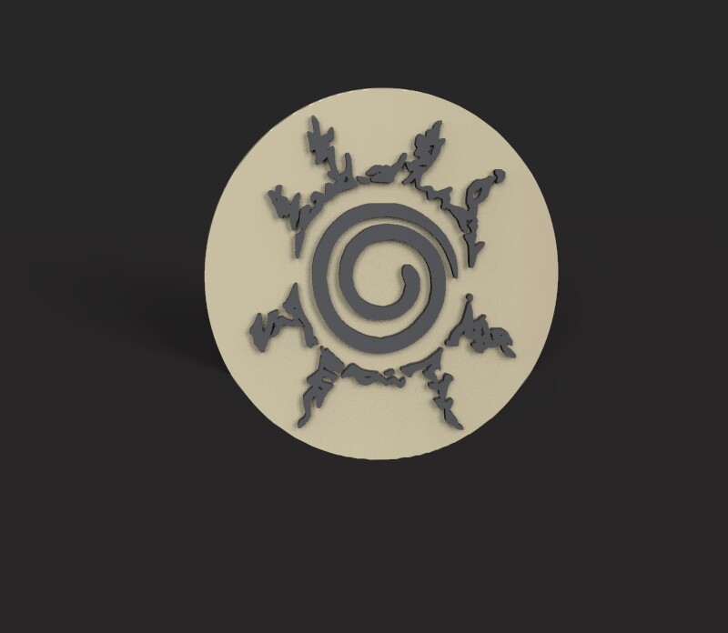 ArtStation - Eight Trigrams Seal logo 3D Naruto