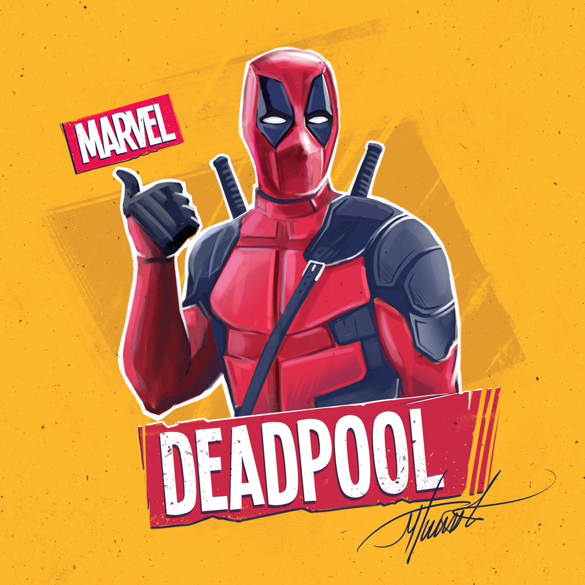 ArtStation - Deadpool 2D Illustration