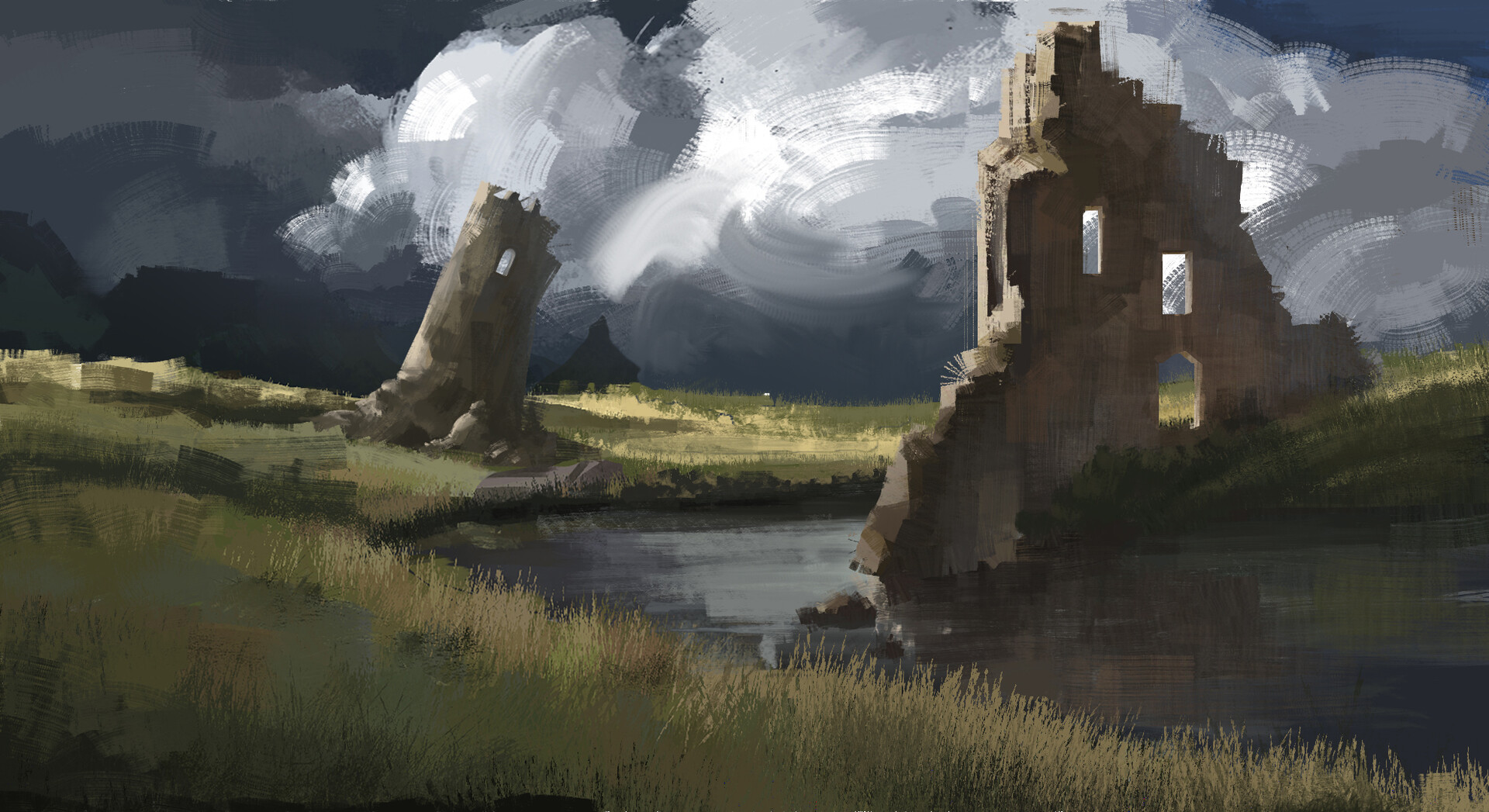 ArtStation - Concept fantasy sketching from study