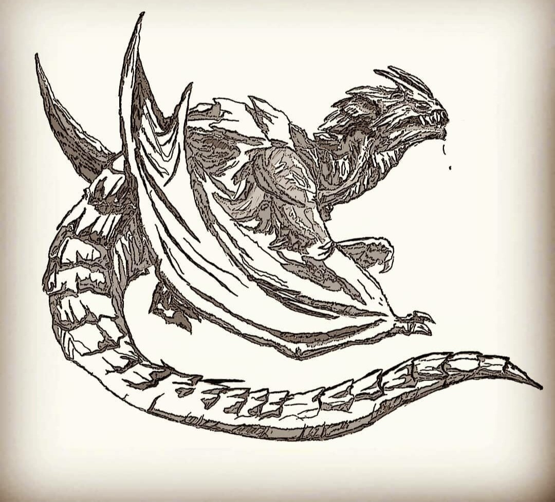 ArtStation - Dragon Sketch