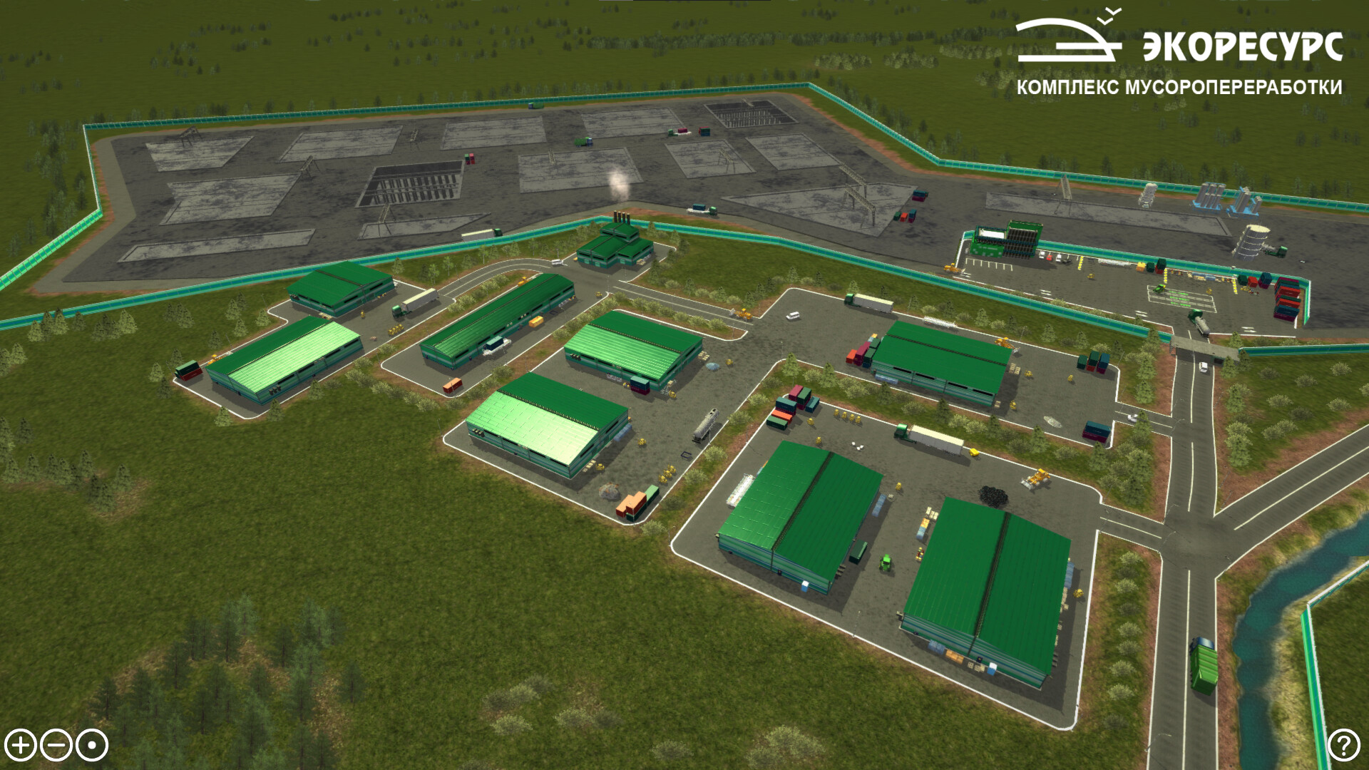 ArtStation - Interactive presentation of a single waste recycling complex