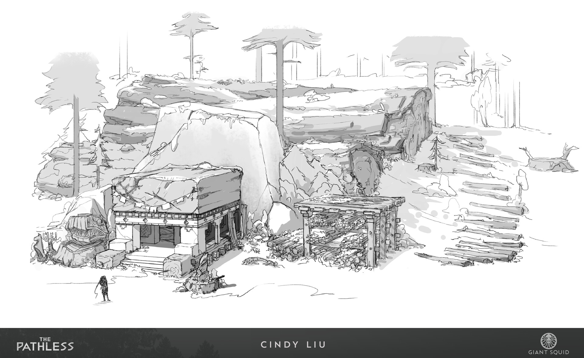 ArtStation - The Pathless - Woodcutters Hut