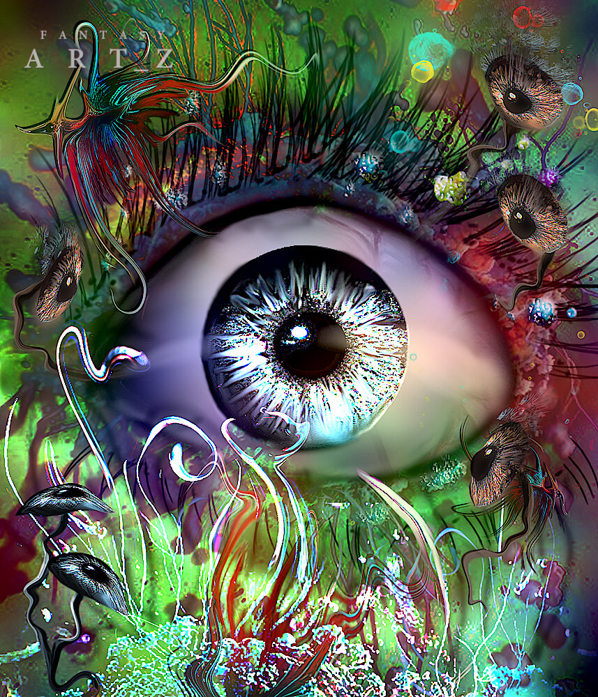 ArtStation - Psychedelic eye.