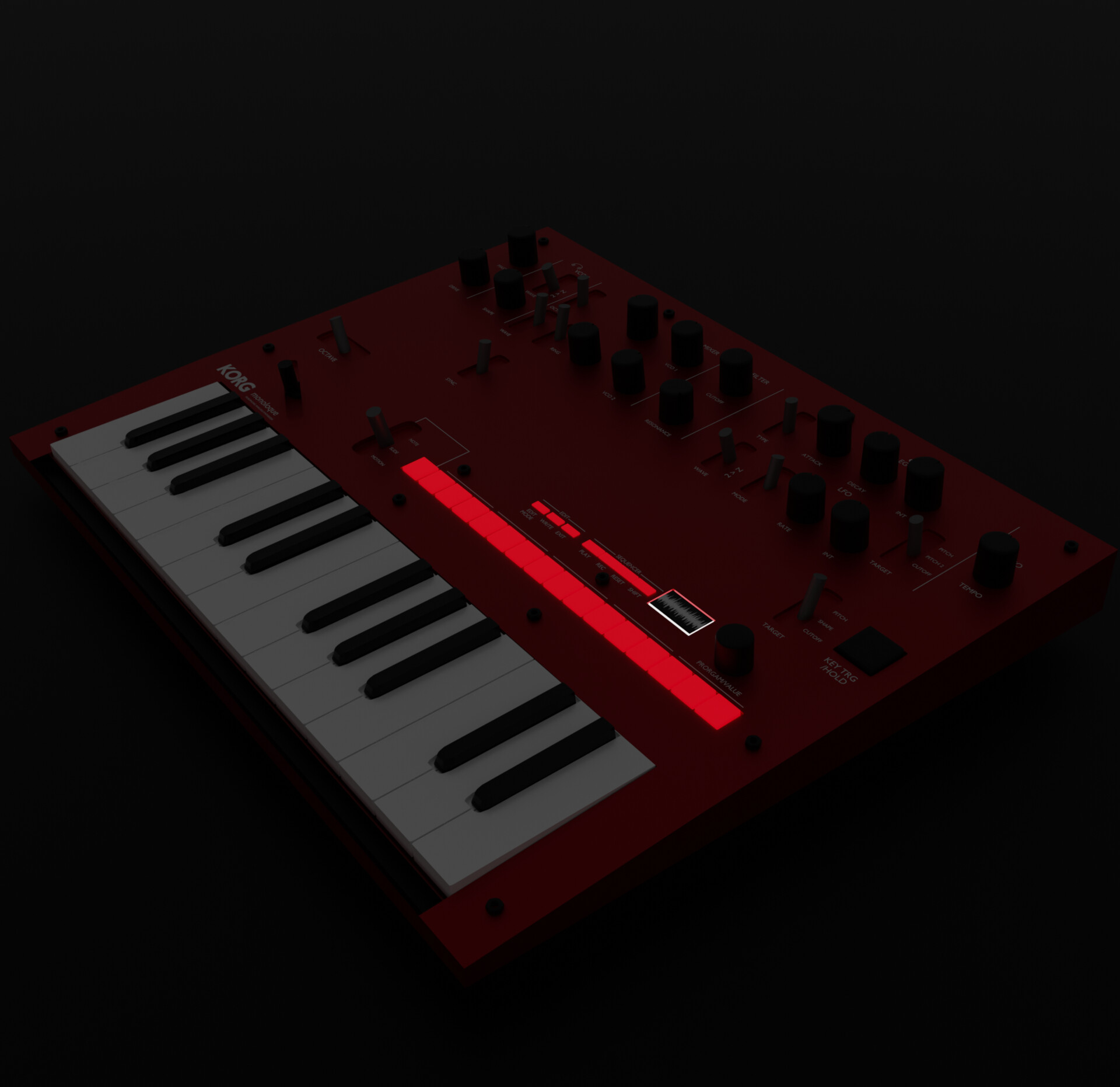 korg monologue red