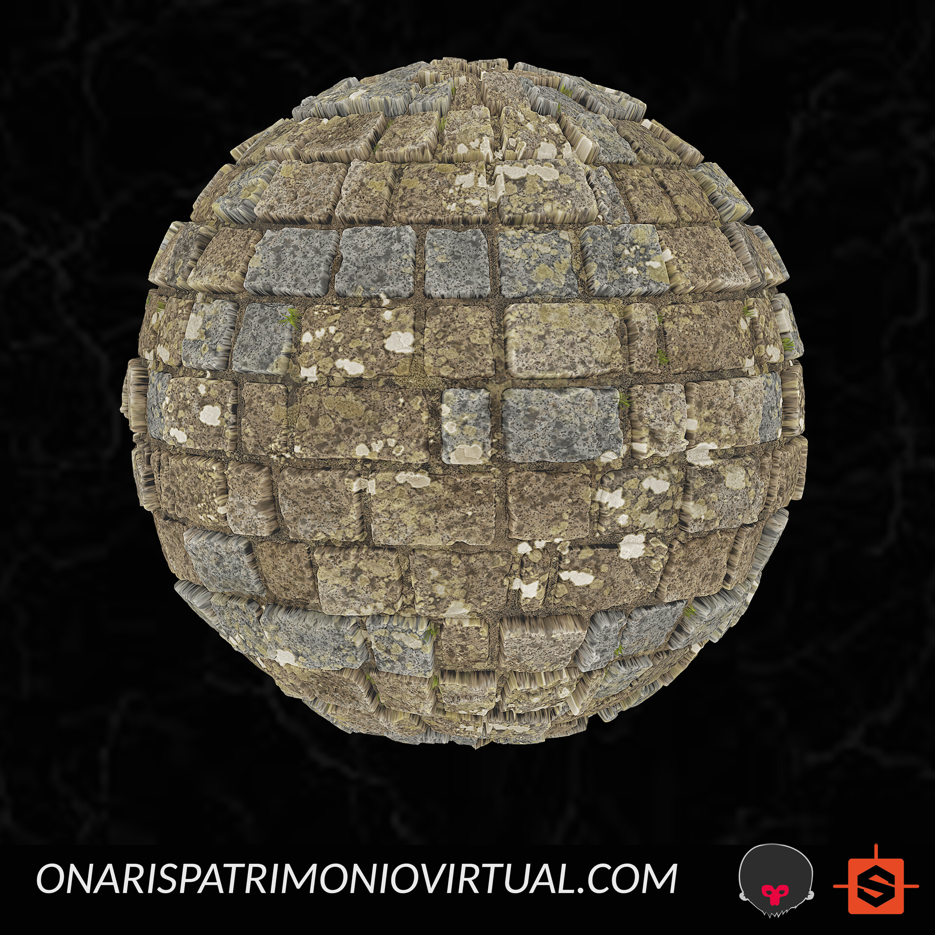 ArtStation - Brick rock texture
