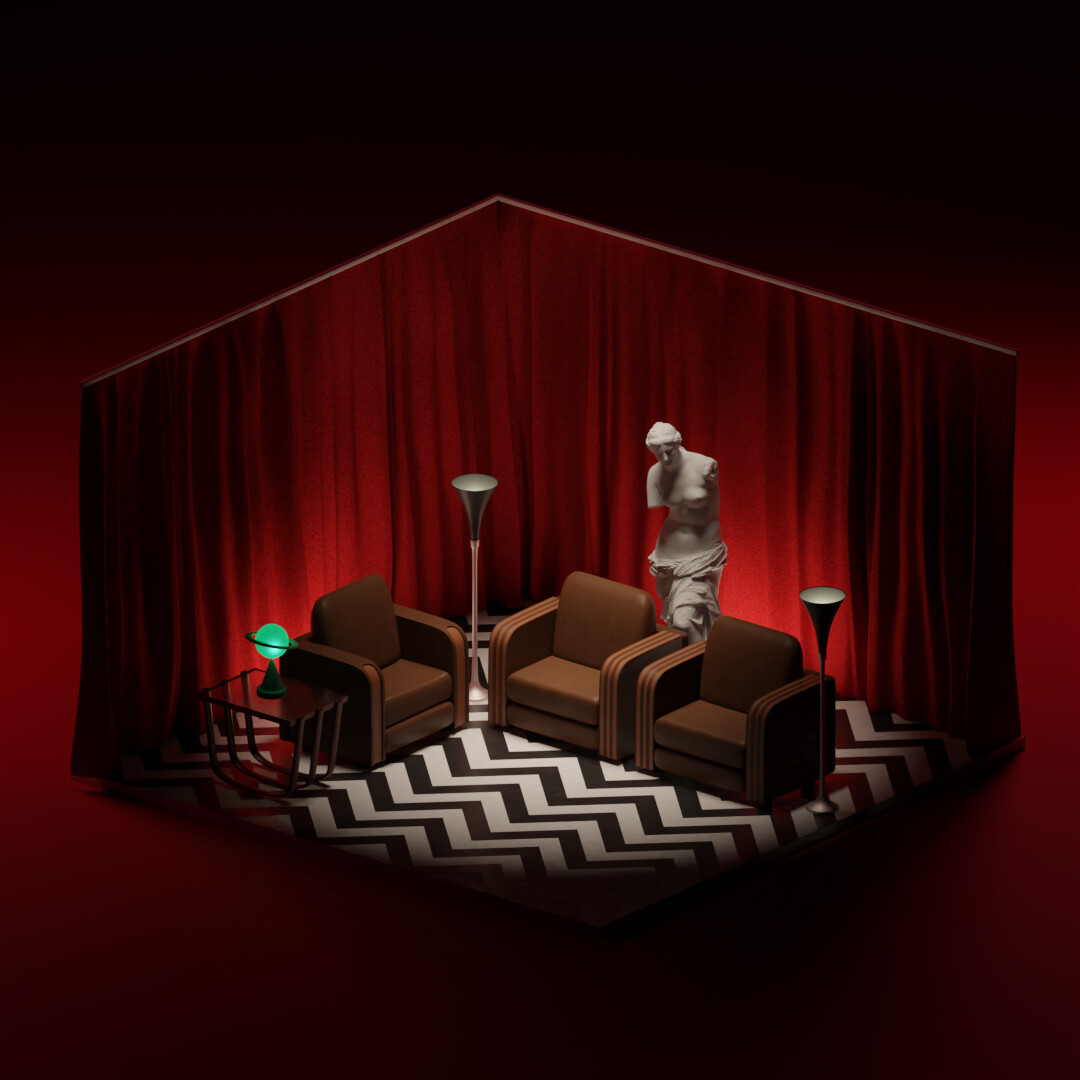 Red And Blue Themed Rooms