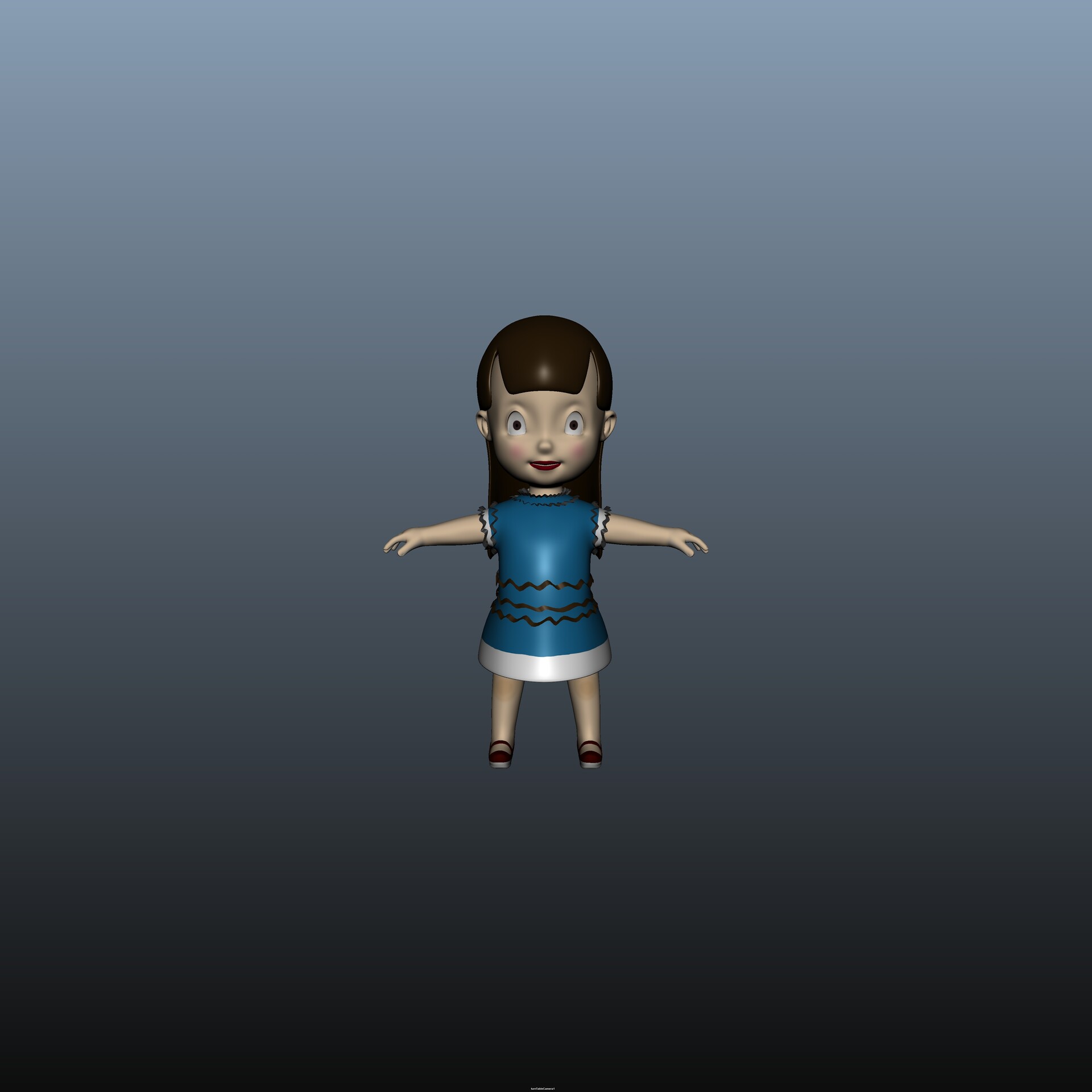 ArtStation - GIRL CHARACTER 3D MODEL