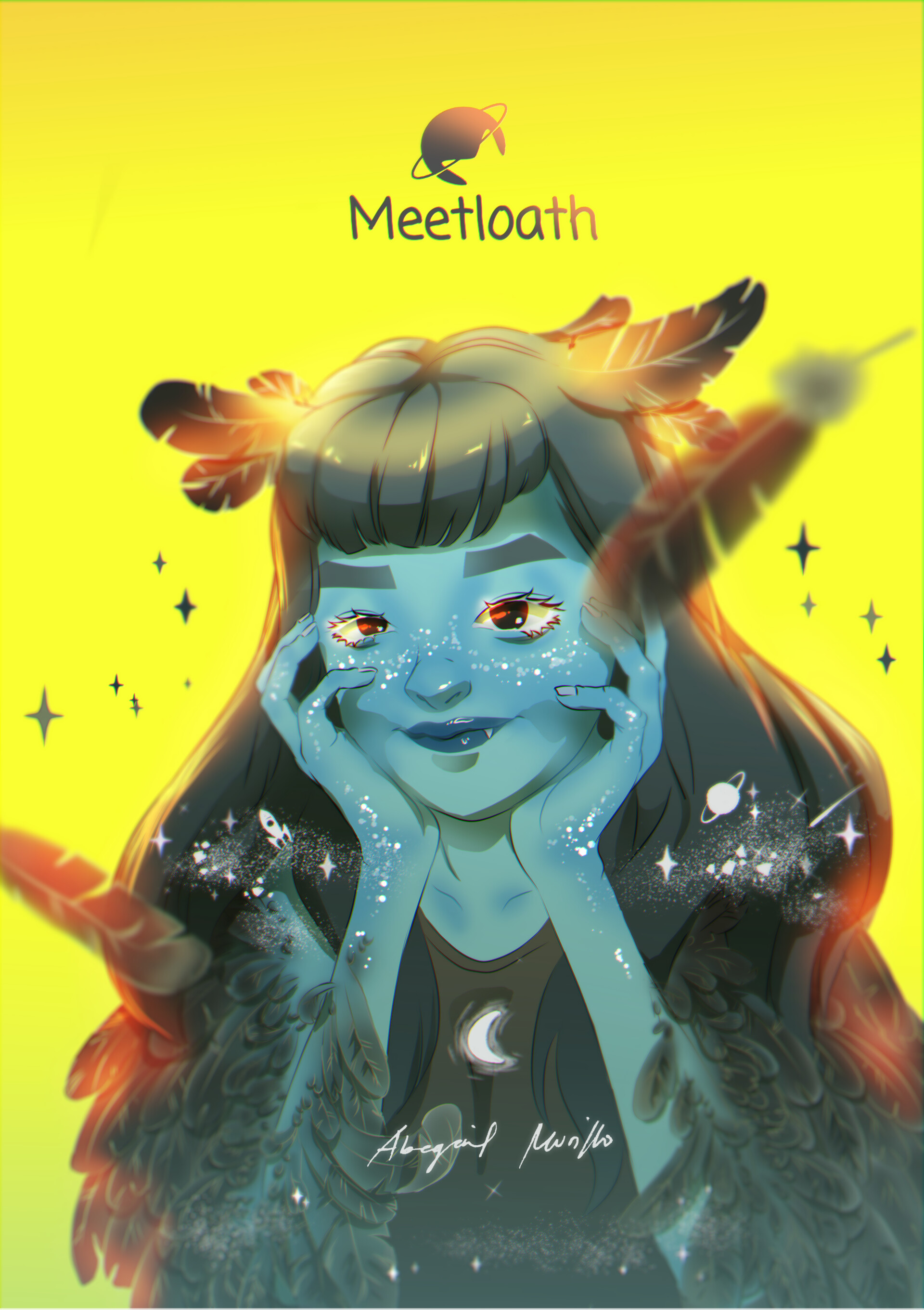 ArtStation - Bird Girl OC of my senior