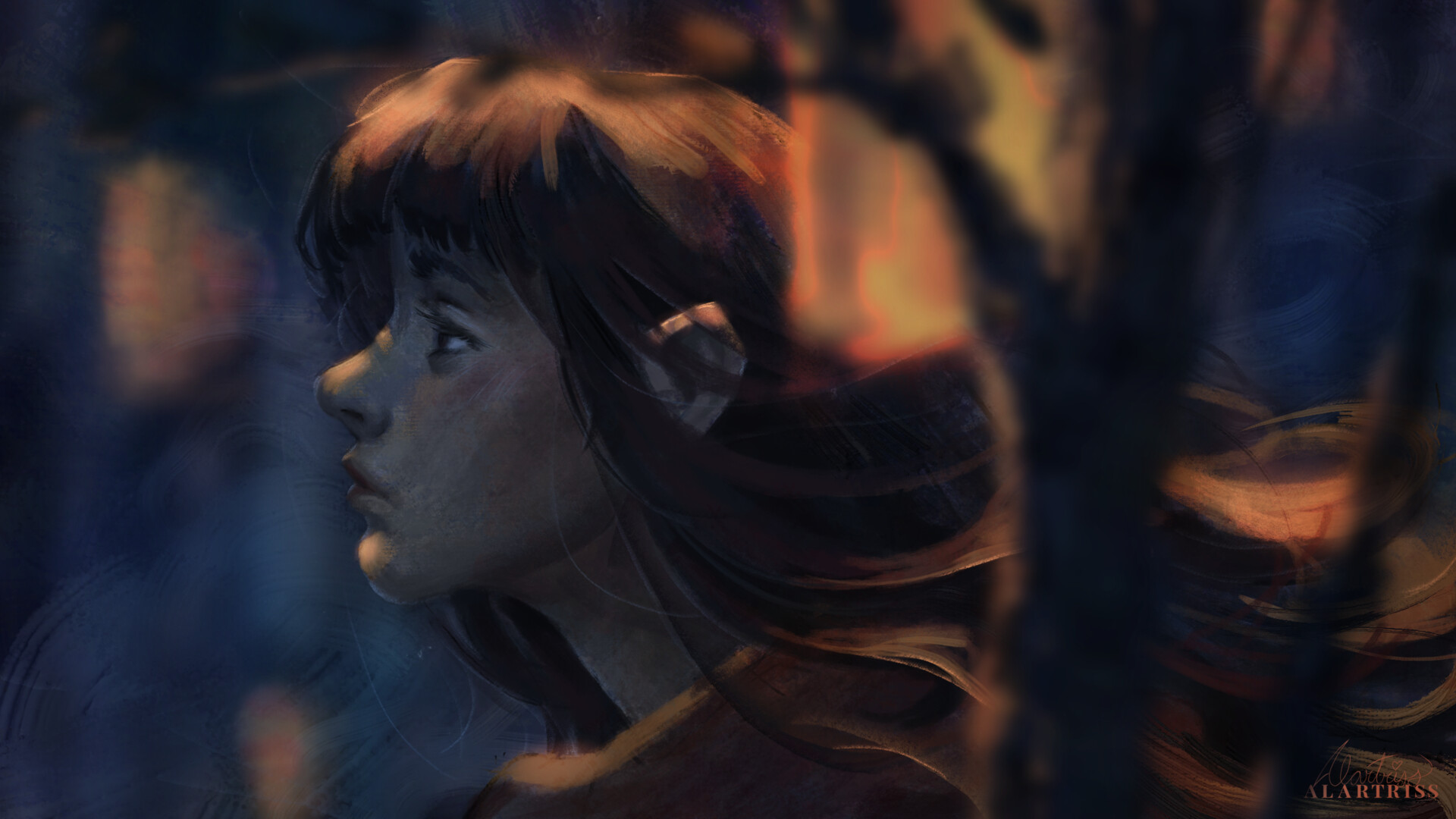 ArtStation - Eileen, let your hair down