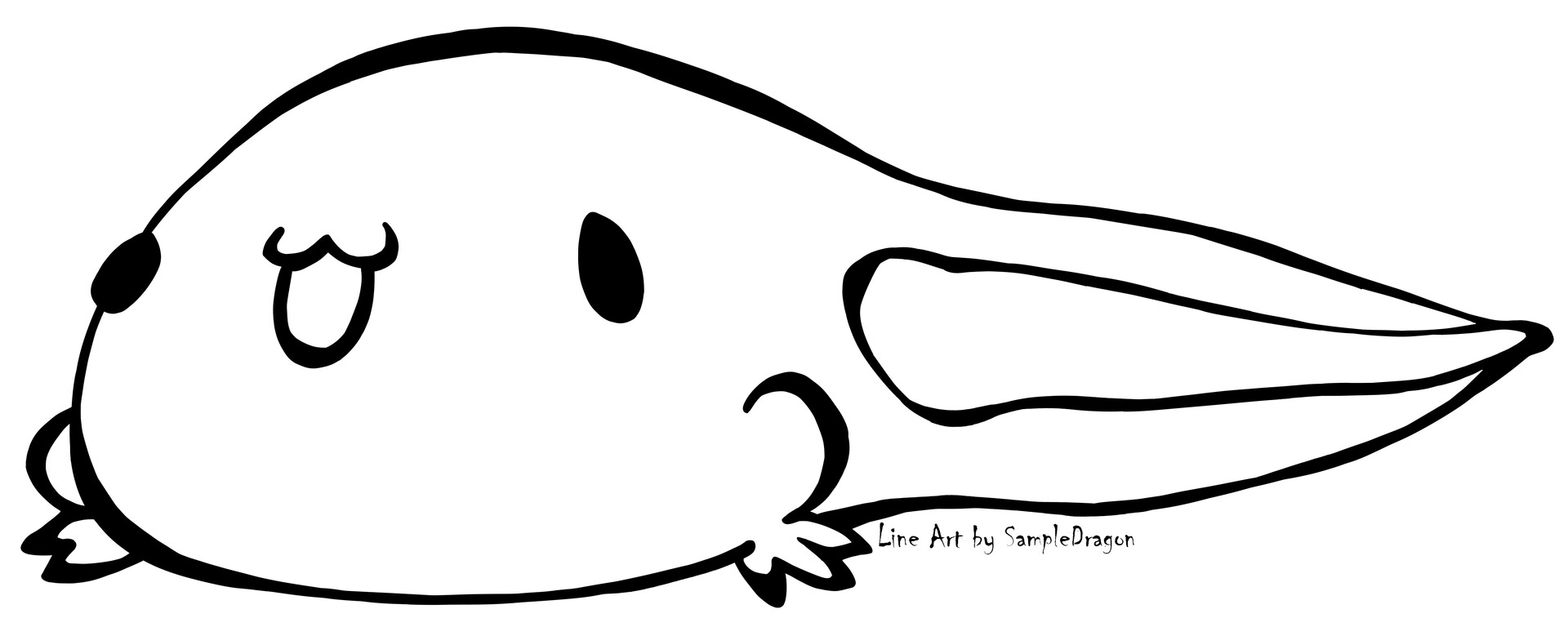 tadpole coloring sheet