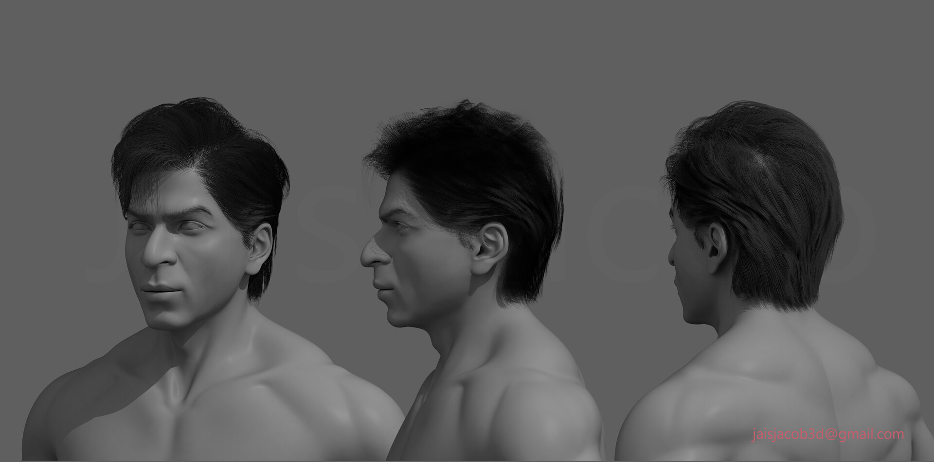 ArtStation - Shah Rukh Khan 3D Model