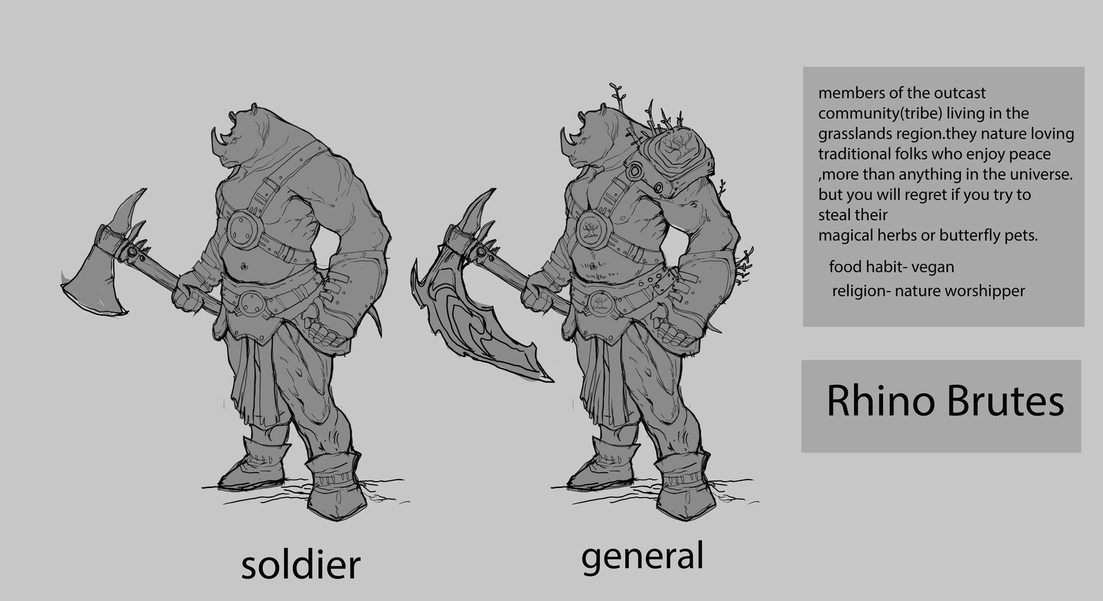 Kaushik Pramanick - outcast tribe warriors (rhino)