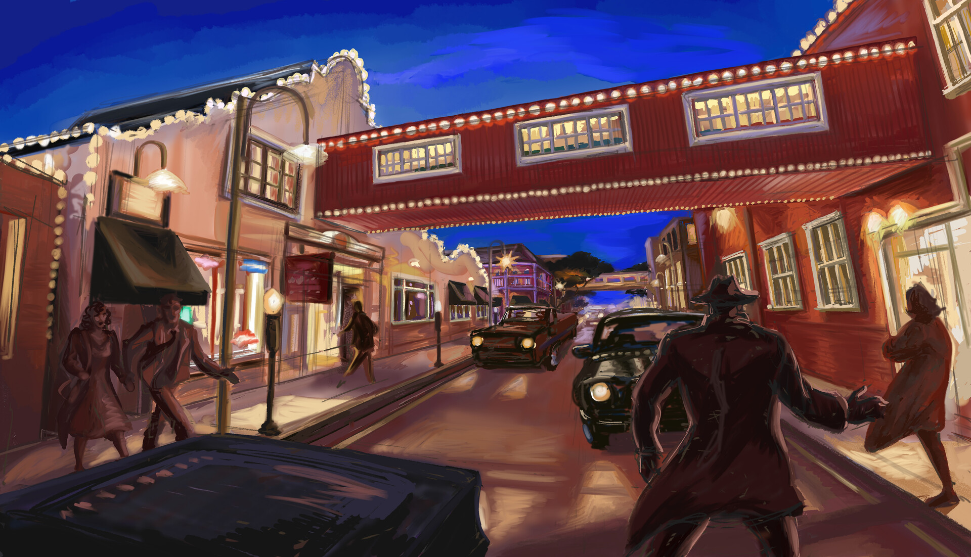 Micaela Fernández - Concept art keyframe - Cannery Row Monterey