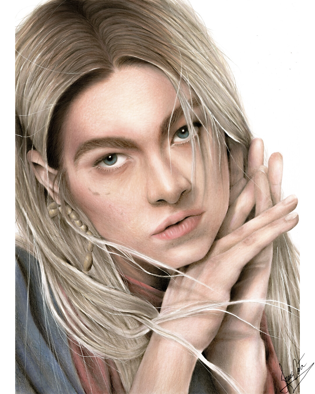 ArtStation - • Color Pencil Portrait • 2021