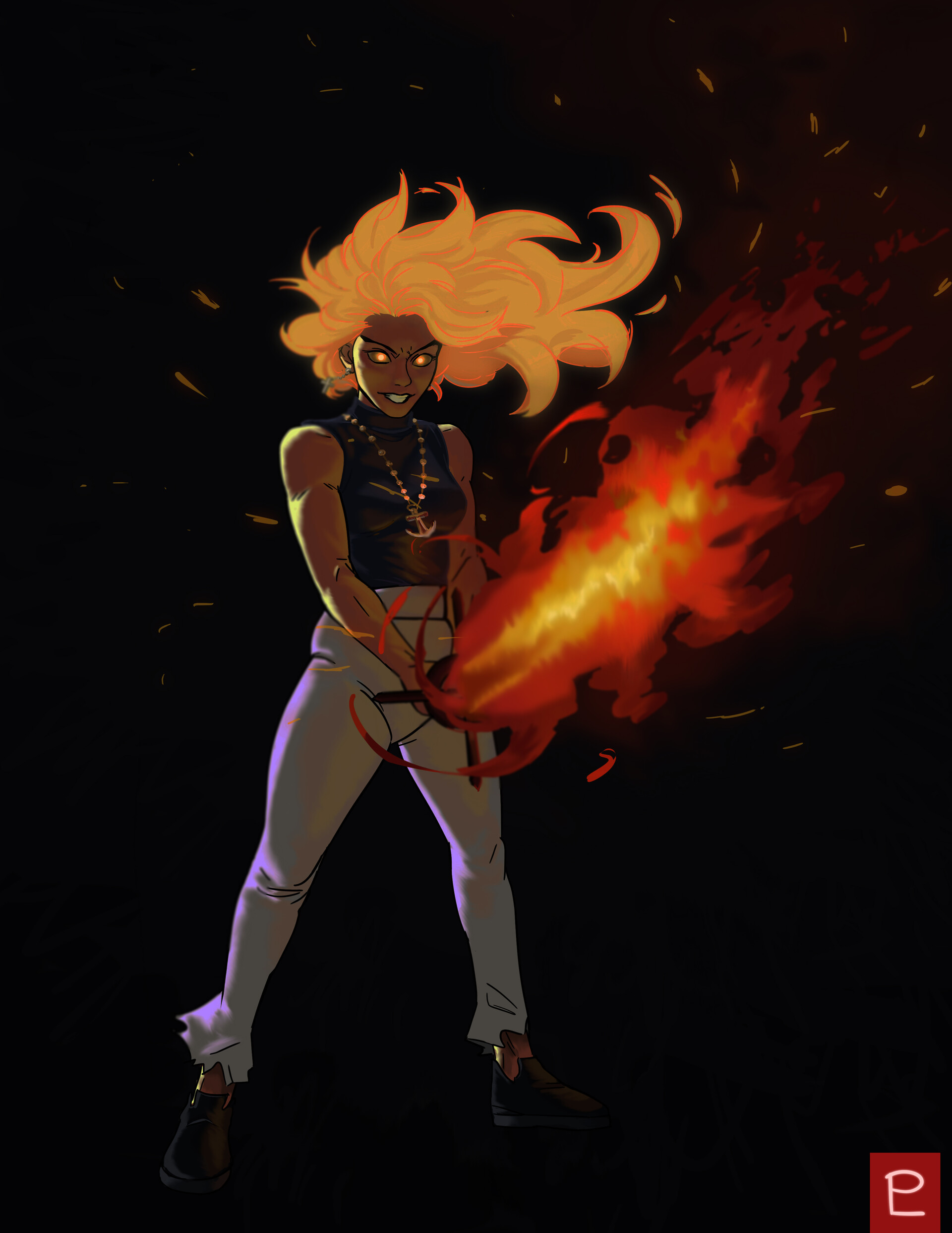 ArtStation - Cass and The Fire Sword