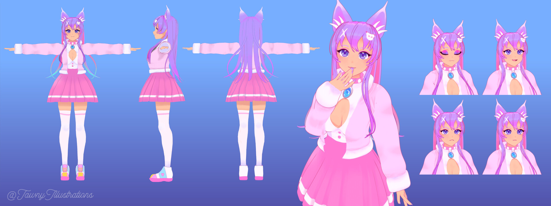 ArtStation - Lynx Tawny - VTuber/VRChat Avatar
