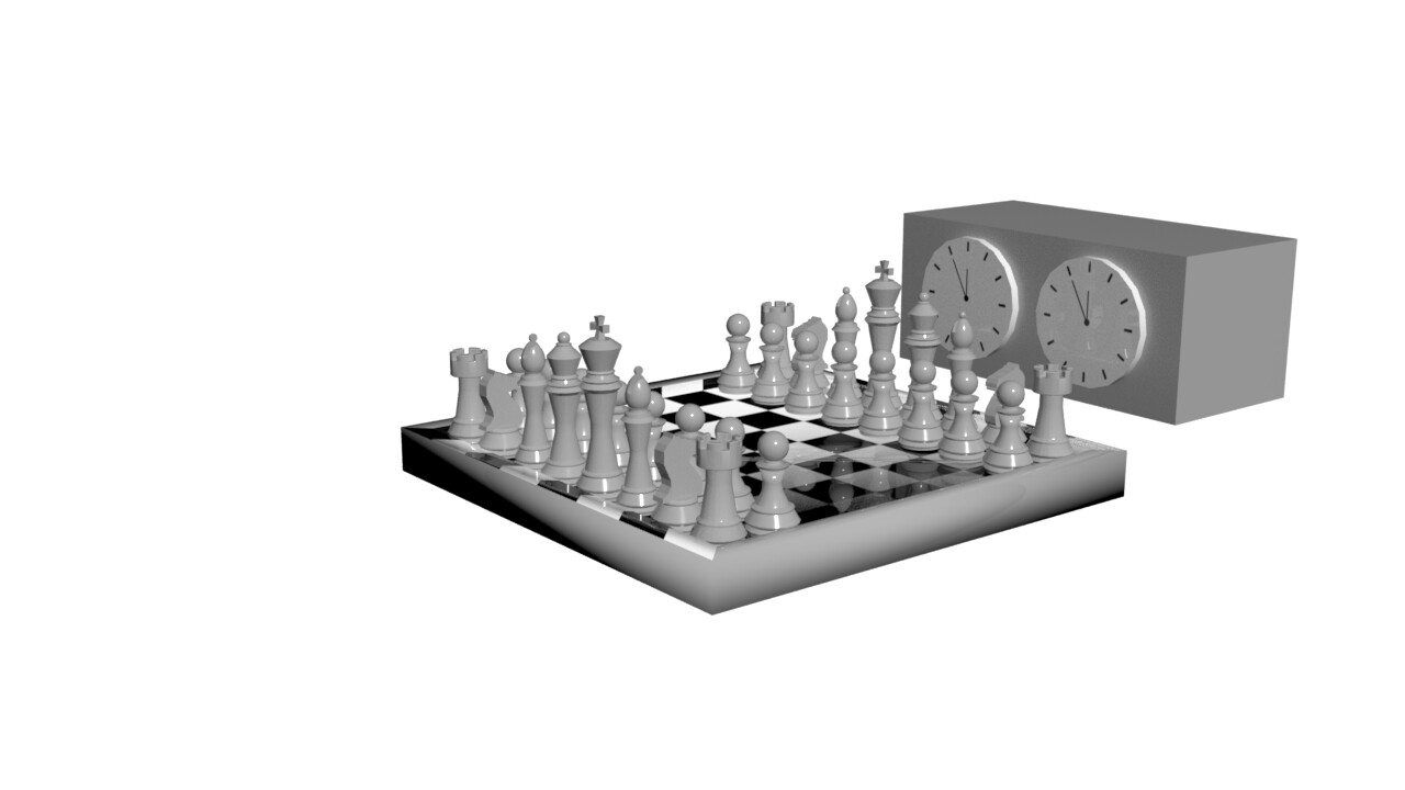 ArtStation - Chess Set Render
