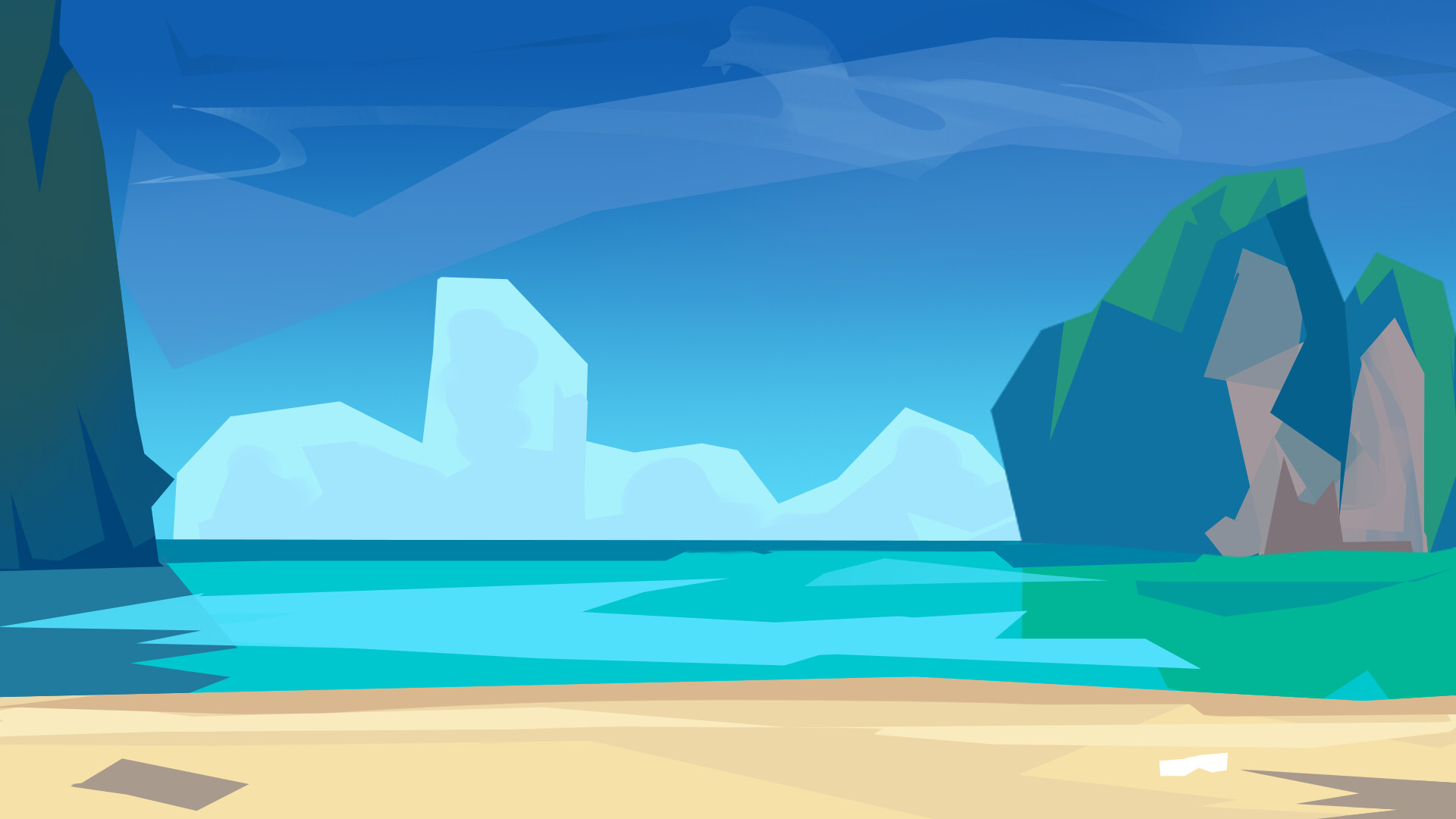 ArtStation - Practice Background Piece