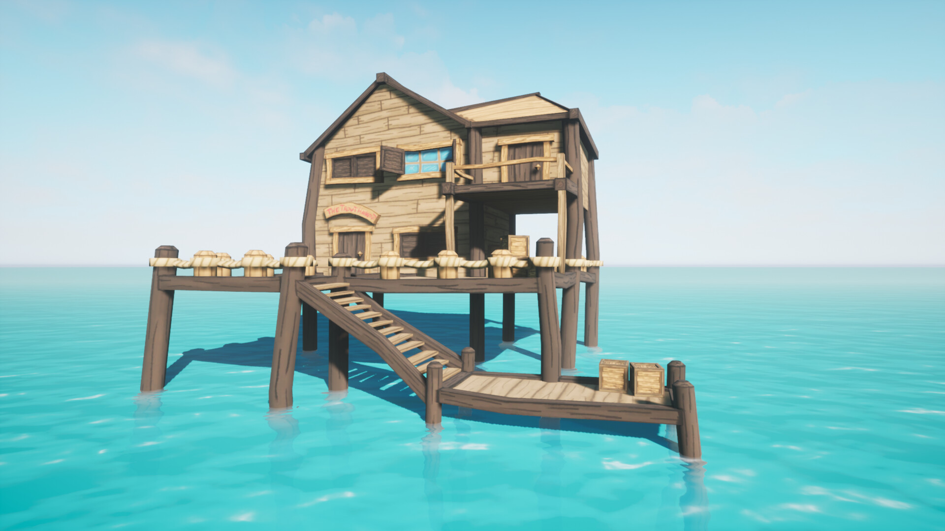 ArtStation - Ocean Fishing Hut