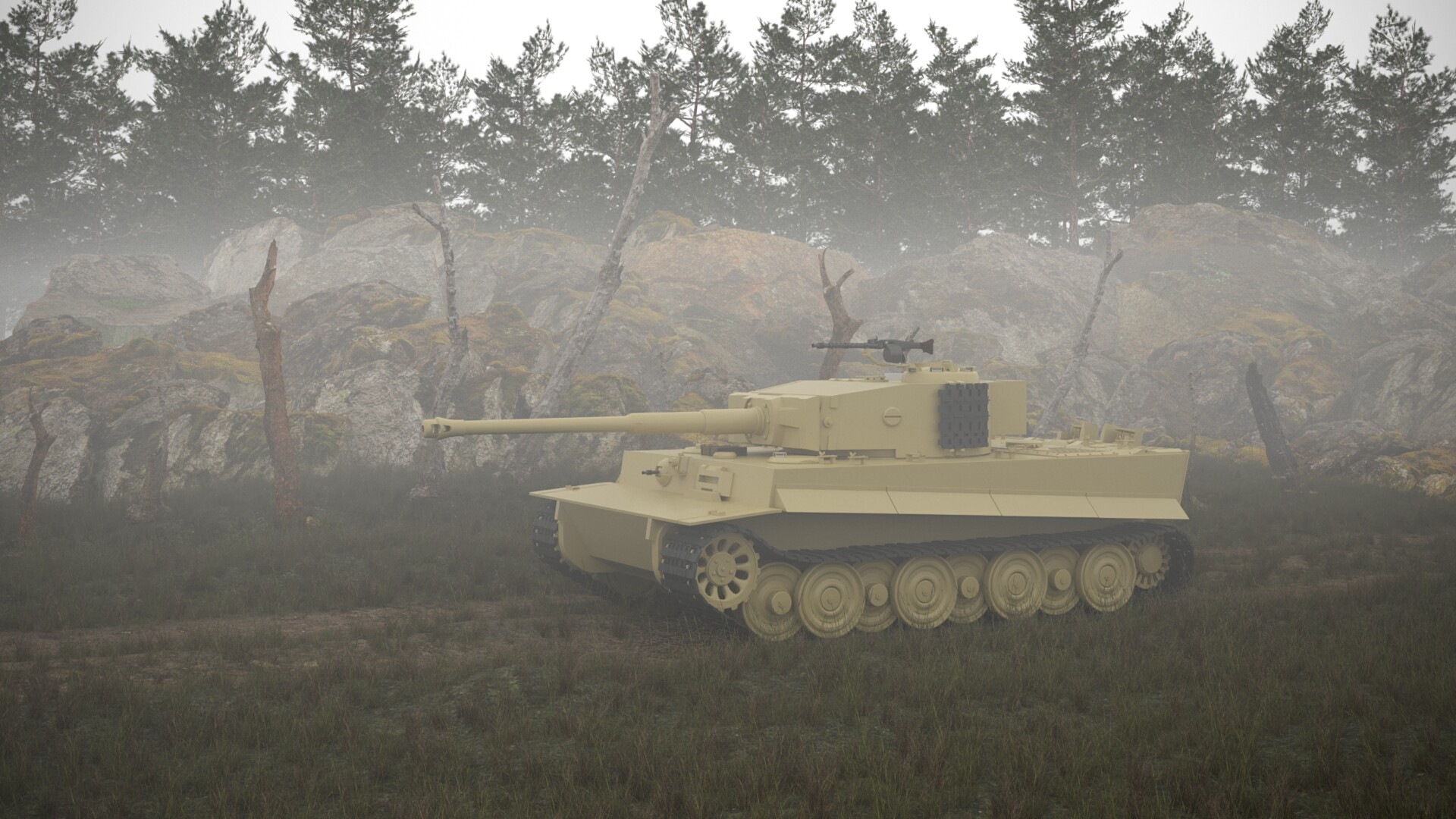 ArtStation - Tiger tank model